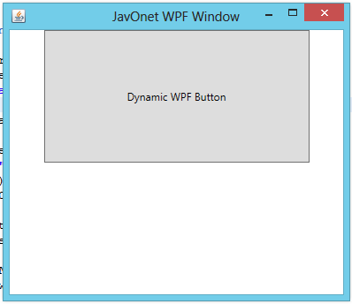 How to build Java application with WPF interface- javOnet - Java to .NET Bridge, C#, VB.NET